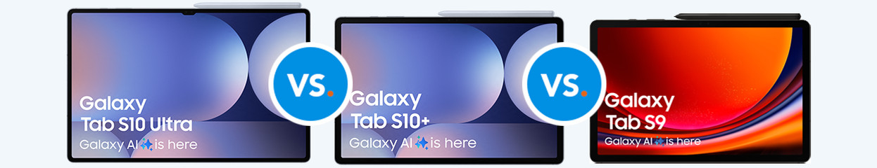 Samsung Galaxy Tab S9, Tab S10 Plus und Tab S10 Ultra im Vergleich ...
