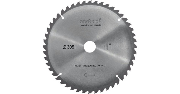 Metabo Saw blade Precision Cut 305x30x2.4mm 56T | Coolblue - Before 13: ...