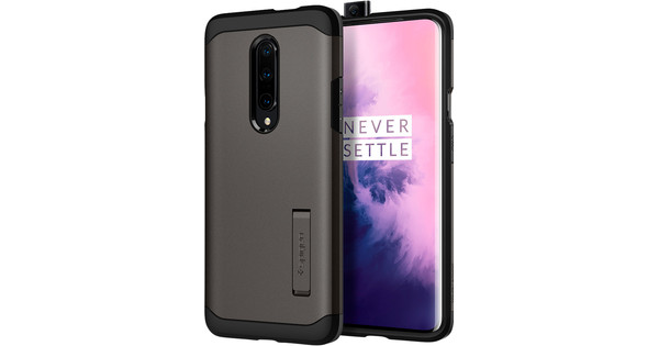 Spigen Tough Armor OnePlus 7T Pro Rückseite grau | Coolblue - Vor 13:00 ...