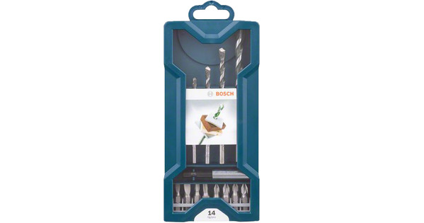 Bosch Mini X-line 14-piece bit and drill set | Coolblue - Before 13:00 ...