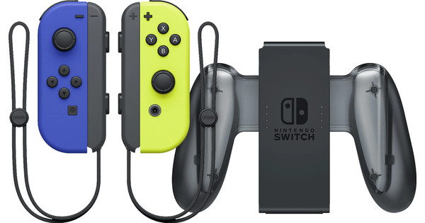 Nintendo Switch Joy-Con Set Blue/Neon Yellow + Nintendo Switch Joy-Con ...