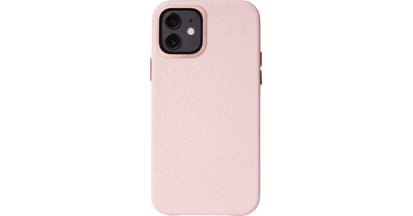 Decoded Apple iPhone 12 / 12 Pro Back Cover Leather Pink | Coolblue ...