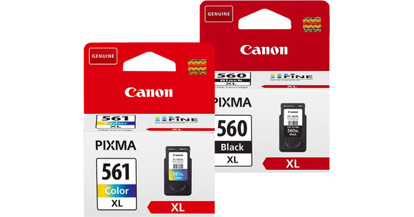 Canon PG-560XL + CL-561XL Cartridge Combo Pack | Coolblue - Before 13: ...