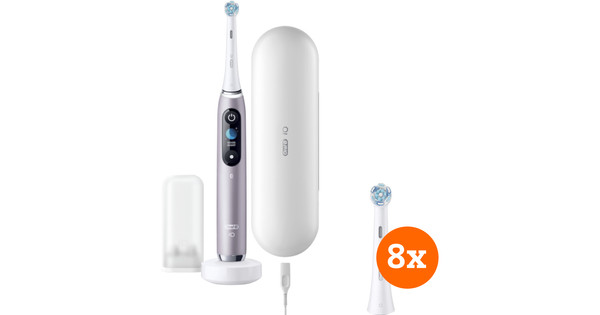 Oral-B iO - 9n Rosa + iO Ultimate Clean Bürstenköpfe (8 Stück) | Coolblue - Vor 13:00, morgen da
