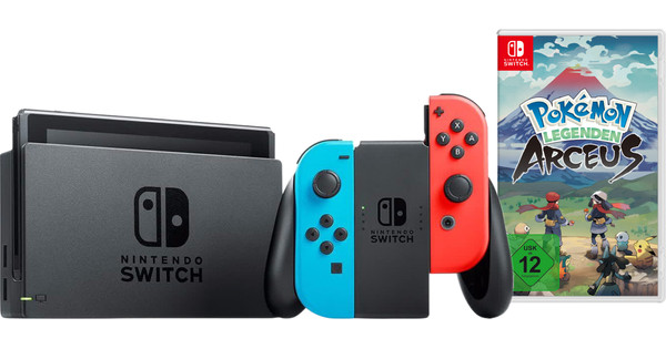 Nintendo Switch Red/Blue + Pokémon Legends Arceus | Coolblue - Before ...