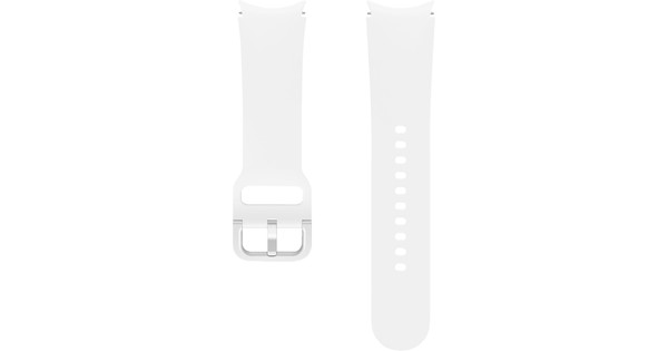 Samsung Silikon Sport Band Weiß S/M 20 mm | Coolblue - Vor 13:00, morgen da