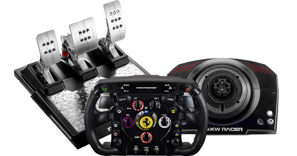 Thrustmaster TS-XW Servo Base + Ferrari F1 Wheel Add-On + T-LCM Pedals ...