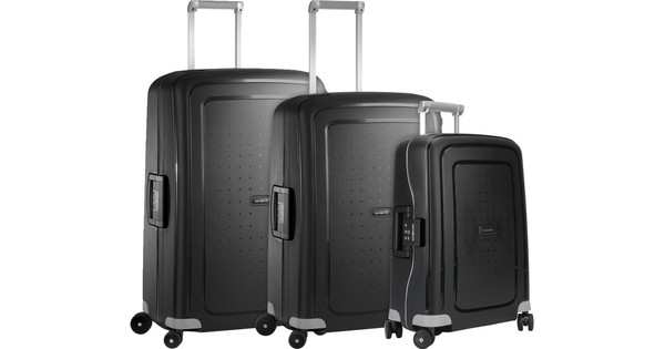 Samsonite-Kofferset S'Cure Spinner 75 + 69 + 55 cm Black | Coolblue ...