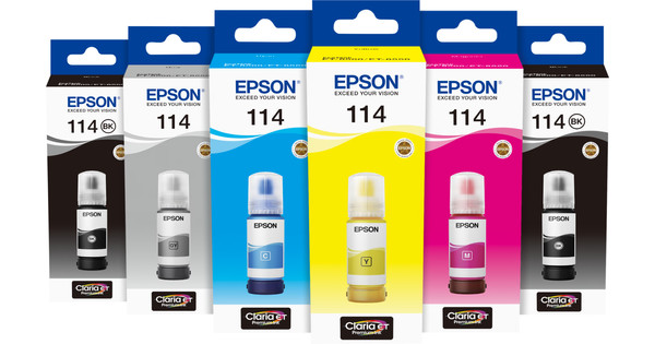 Epson 114 Ink Bottle 6 Colors Bundle | Coolblue - Before 13:00 ...