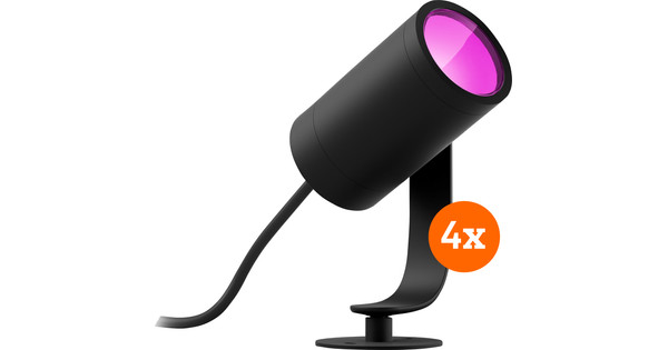 Philips Hue Lily Starter Pack White and Color Spike Light 4-pack ...