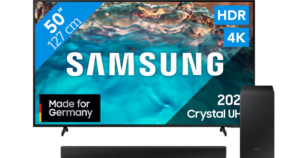 Samsung GU50BU8079 Crystal UHD (2022) + Samsung HW-B430/XN Soundbar ... Samsung GU50BU8079 Crystal UHD (2022) + Samsung HW-B430/XN Soundbar ...