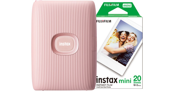 Fujifilm Instax Mini Link 2 Soft Pink + Fujifilm Instax Mini | Coolblue ...