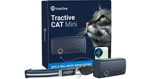 Tractive GPS-Tracker Katze Mini Blau | Coolblue - Vor 13:00, morgen da