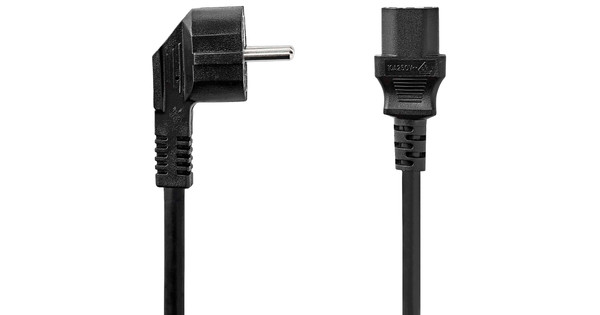 Nedis Power Cord Trapezoid 2m Black | Coolblue - Before 13:00 ...