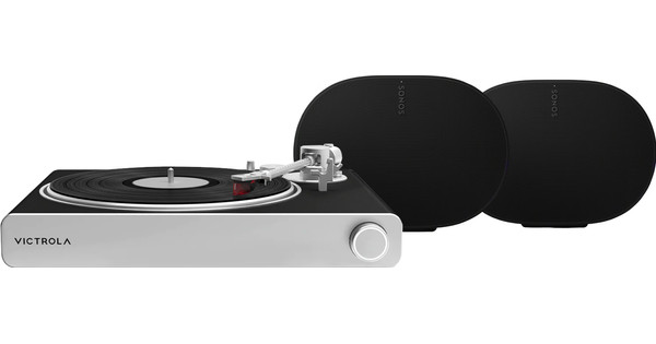 Victrola VPT-3000 Stream Schwarz + Sonos Era 300 Schwarz Doppelpack ...