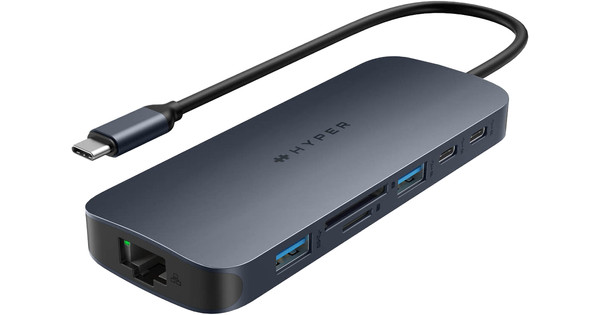 Hyper HyperDrive EcoSmart Gen2 Dual HDMI USB-C 11-in-1 Dock 140W ...