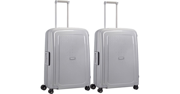 Samsonite S'Cure Spinner 69 cm Silver Duo Kofferset | Coolblue - Vor 13 ...