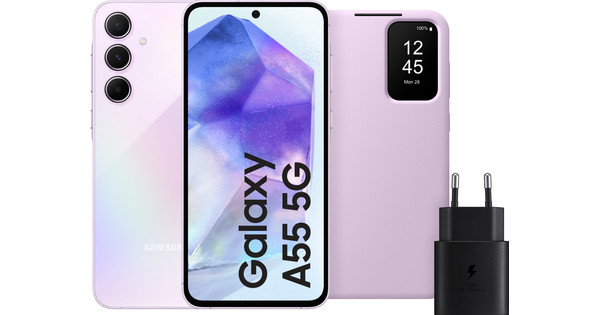 Samsung Galaxy A55 128GB Rosa 5G + Zubehörpaket | Handys | Coolblue