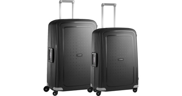 Kofferset Samsonite S'Cure Spinner 69 + 75 cm Black | Coolblue - Vor 13 ...
