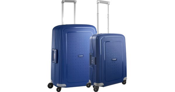 Kofferset Samsonite S'cure Spinner 55 + 69 cm Dark Blue | Coolblue ...
