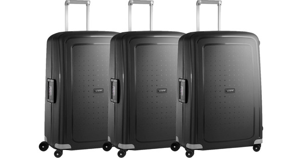 Samsonite S'Cure Spinner 75 cm Black Triple Kofferset | Coolblue ...
