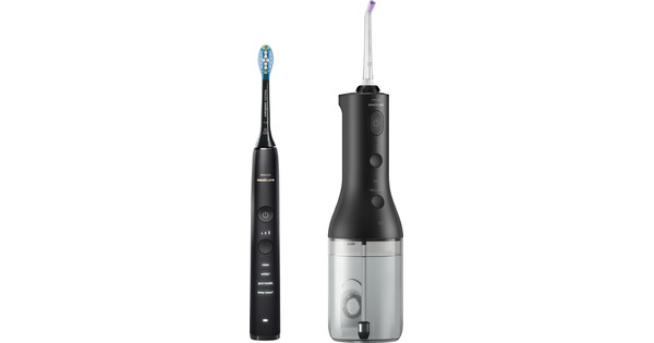 Philips Sonicare DiamondClean 9000 HX3886/43 + Power Flosser Black ...