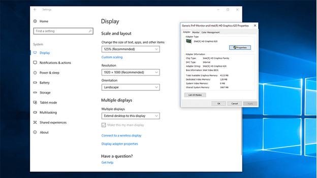 I can't change the resolution in Windows 10, what do I do now ...