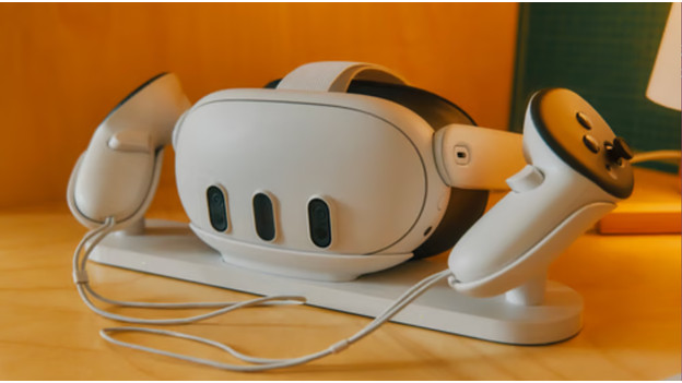 How do you charge the Meta Quest 2 VR headset and controllers ...