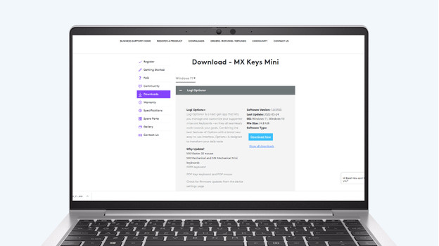 How do I install and update the software on my Logitech keyboard ...