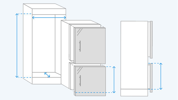 How do I measure the niche dimensions of my built-in fridge freezer ...