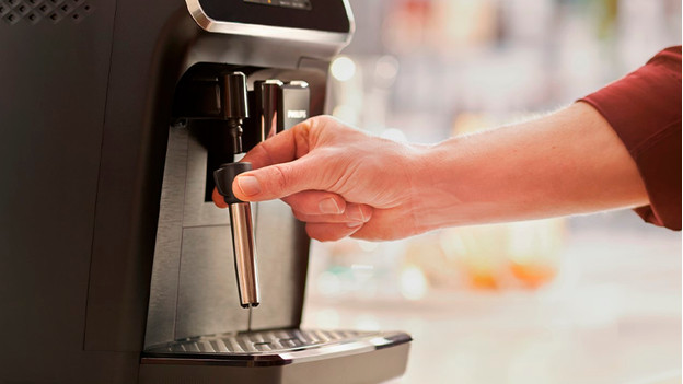 How do you clean the steam wand of the Philips 2200 and 3200 ...