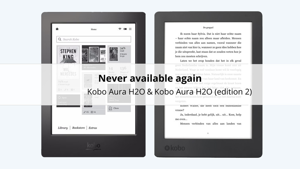 Compare the old and new Kobo H2O | Coolblue - Free delivery & returns