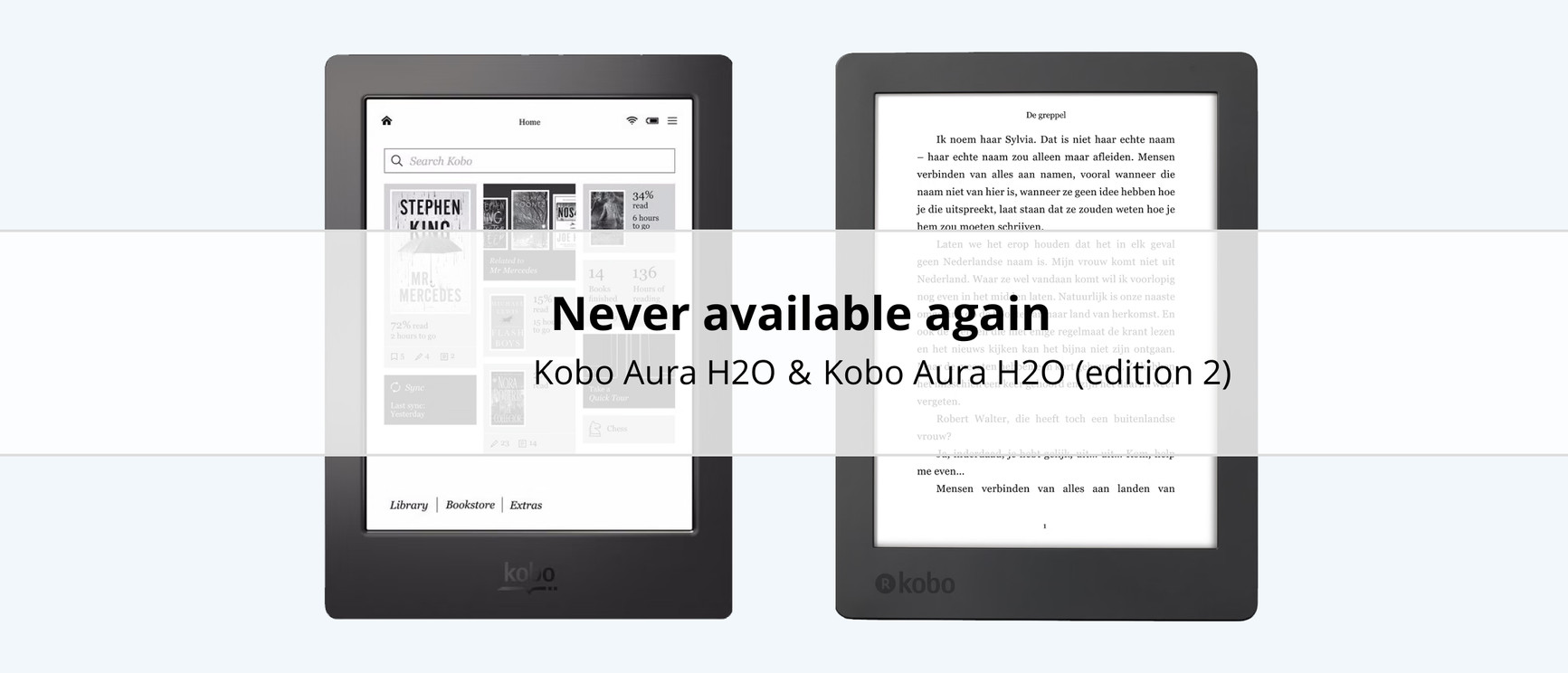 Compare the old and new Kobo H2O | Coolblue - Free delivery & returns