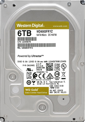 WD Gold WD6003FRYZ 6 TB | Coolblue - Vor 17:00, morgen da