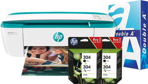 HP Deskjet 3762 + 2 Sets Extra Ink + 500 Sheets A4 Paper | Coolblue ...