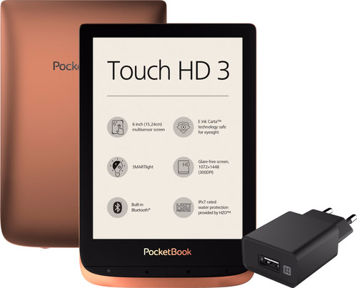 PocketBook Touch HD 3 + XtremeMac Charger with USB-A Port 12W Black ...
