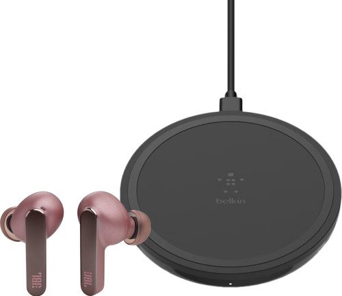 JBL Live Pro 2 Pink + Belkin Boost Up Wireless Charger 10W Black ...