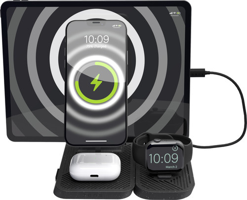 Zens 3-in-1 MagSafe Wireless Charger with iPad Holder Black | Coolblue ...