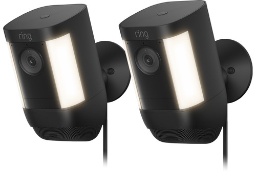 Ring Spotlight Cam Pro - Plug In - Black - 2-pack | Coolblue - Before ...