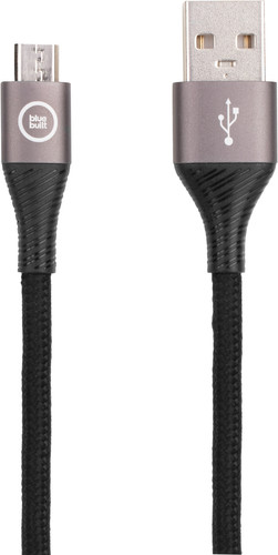 BlueBuilt USB-A to Micro USB Cable 1.5m Nylon Black | Coolblue - Before 13:00, delivered tomorrow
