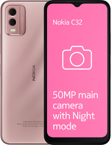 Nokia C32 64GB Pink | Coolblue - Before 13:00, delivered tomorrow