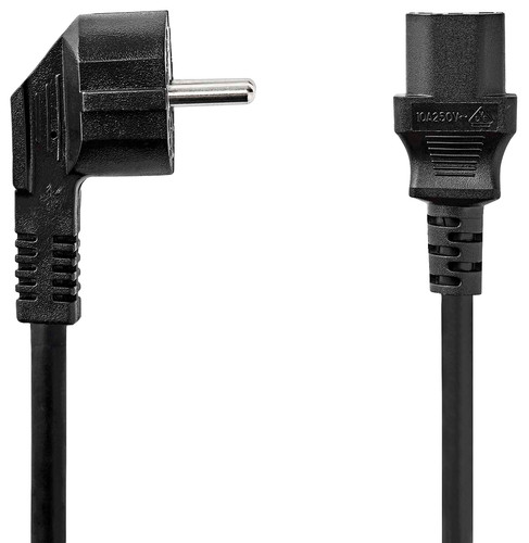 Nedis Power Cord Trapezoid 2m Black | Coolblue - Before 13:00 ...