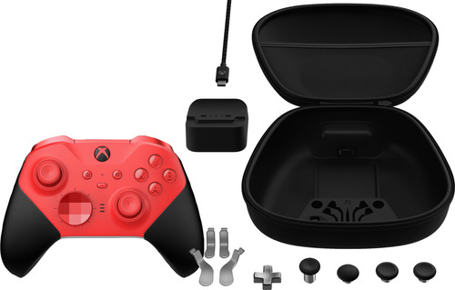 Microsoft Xbox Wireless Controller Series 2 Red + Components Pack ...