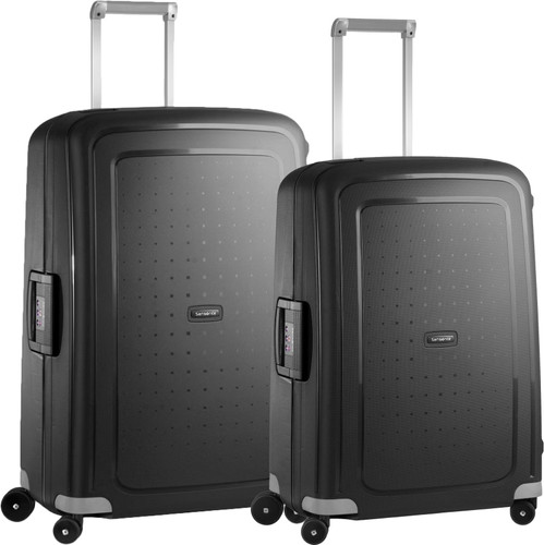 Kofferset Samsonite S'Cure Spinner 69 + 75 cm Black | Coolblue - Vor 13 ...
