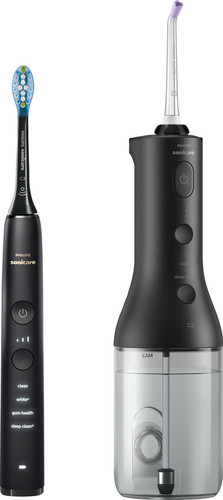 Philips Sonicare DiamondClean 9000 HX3886/43 + Power Flosser Black ...