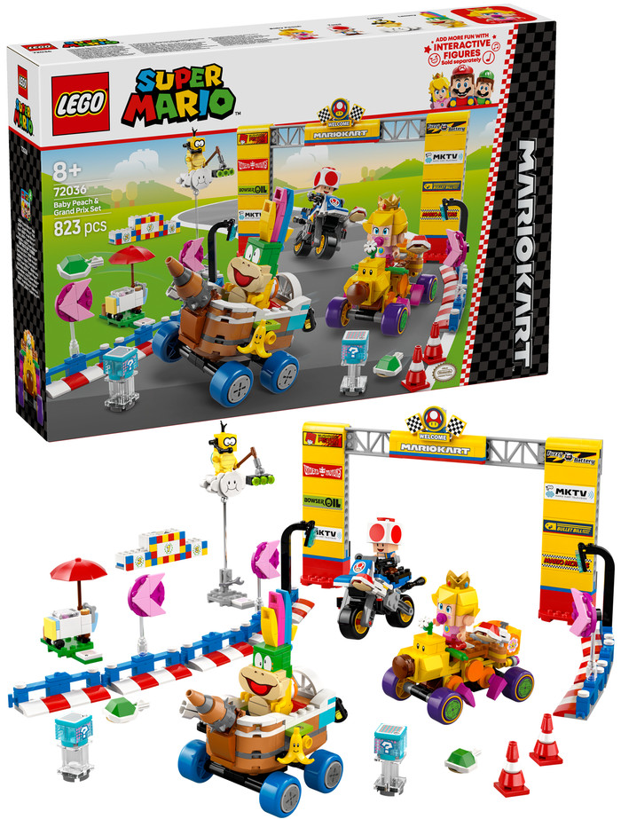 LEGO Super Mario: Mario Kart - Baby Peach and Grand Prix Set 72036 ...